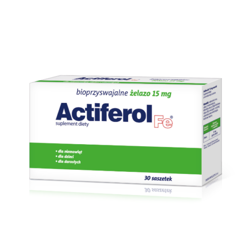 Actiferol Fe 15 mg - źródło żelaza dla dzieci i dorosłych - Actiferol