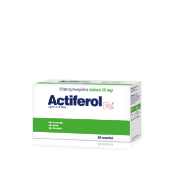 Actiferol Fe 15 mg - źródło żelaza dla dzieci i dorosłych - Actiferol
